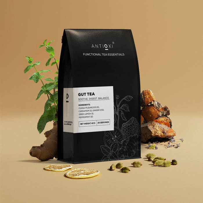 Antioxi® Gut Tea – Functional Mushroom & Herbal Digestive Blend